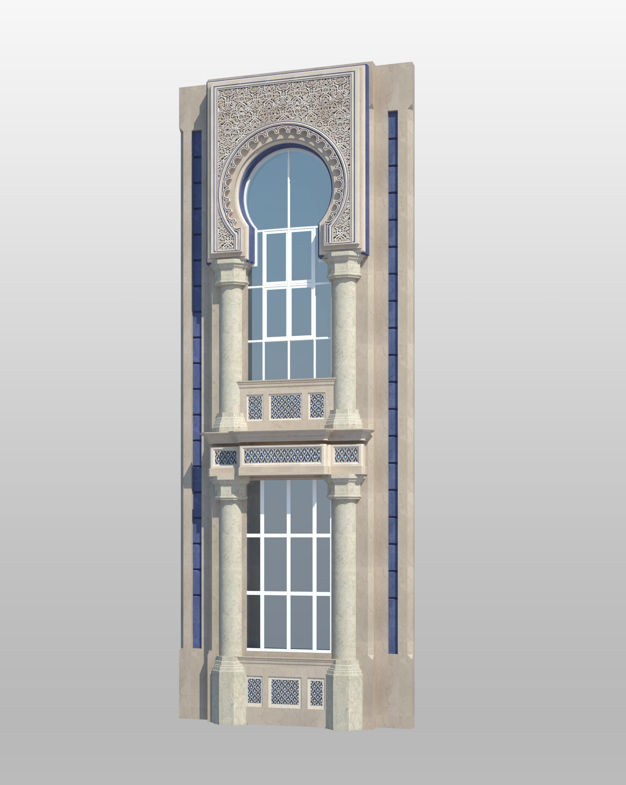 3d islamic arc model