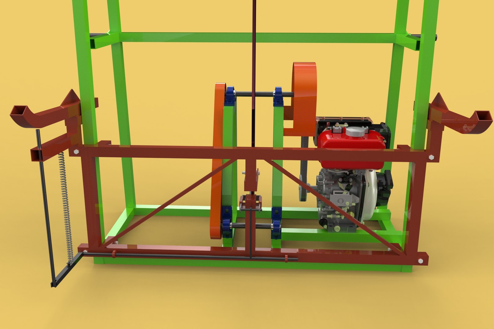 3D SUGARCANE LOADER LIFTER LIFTING MACHINE TRANSPORTING TO THE TRUCK ...