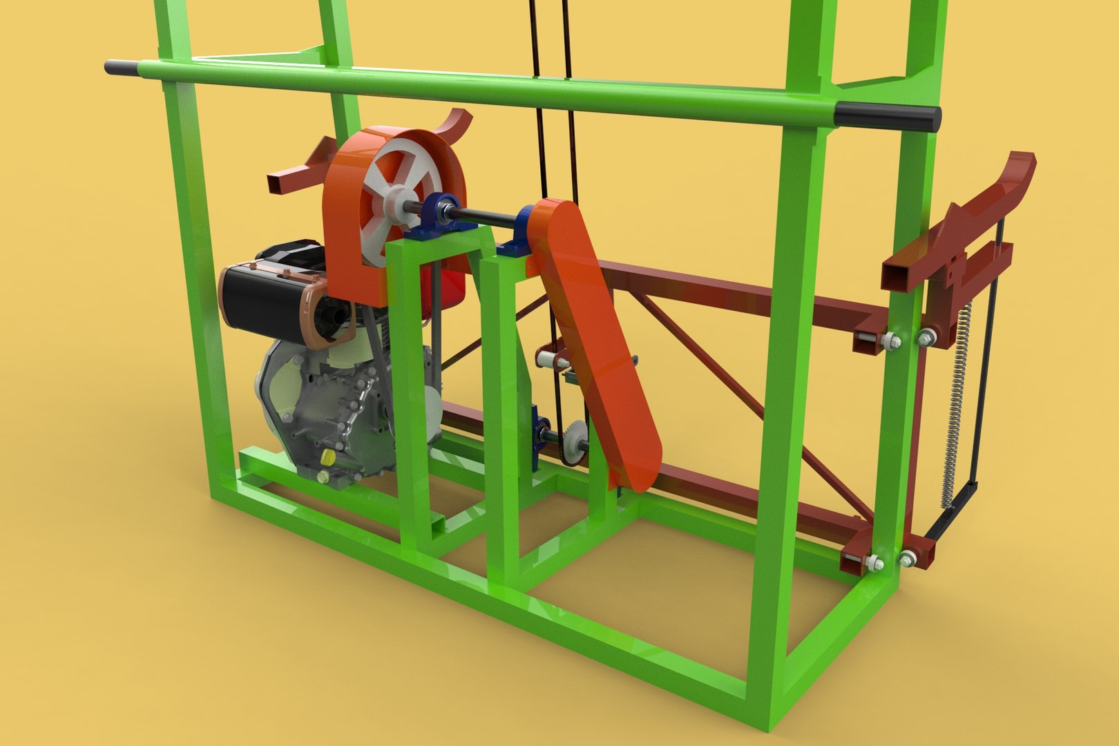 3D SUGARCANE LOADER LIFTER LIFTING MACHINE TRANSPORTING TO THE TRUCK ...