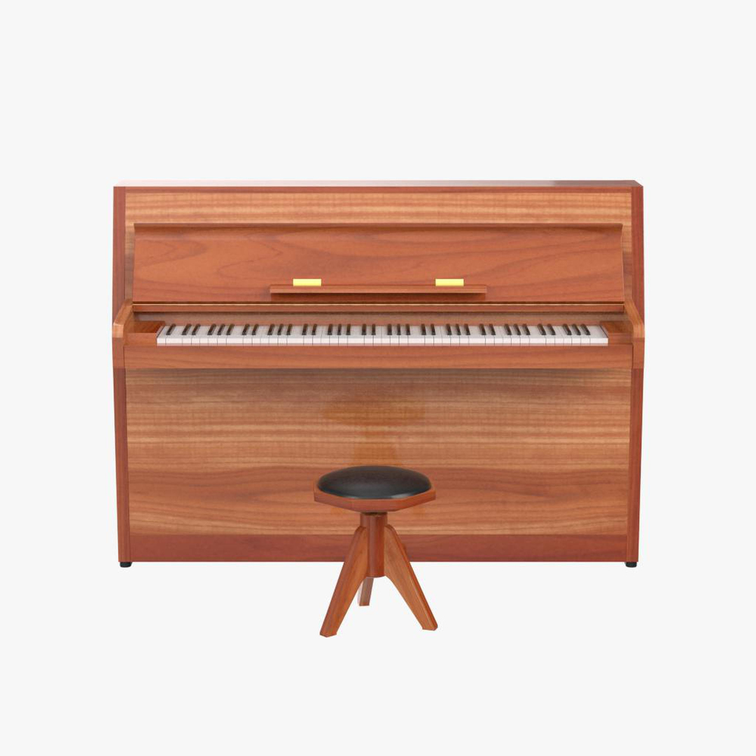Open Vertical Piano 3D Model - TurboSquid 1331684