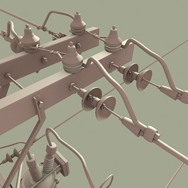 3d model telephone pole