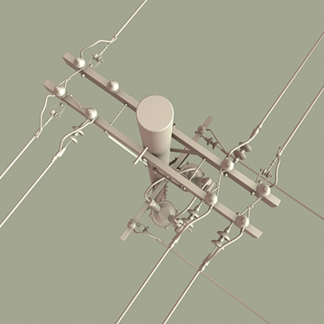 3d model telephone pole