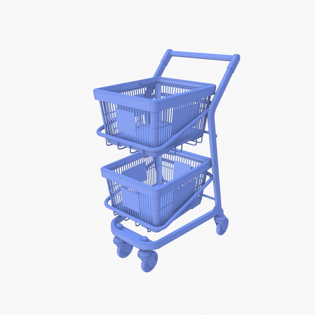3D Shopping Cart V12 - TurboSquid 2058588