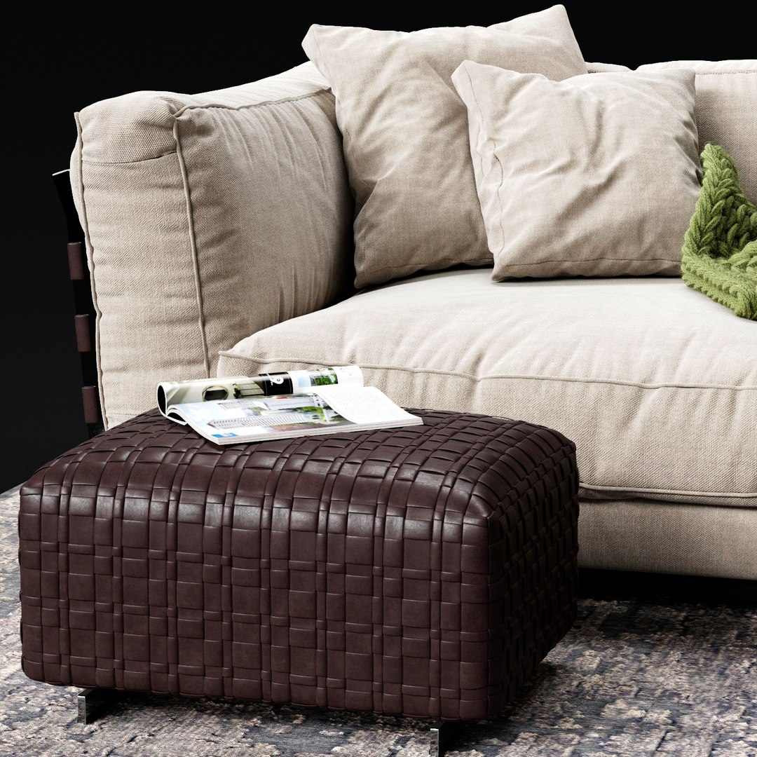 Flexform Cestone Sofa 3D Model - TurboSquid 1279699