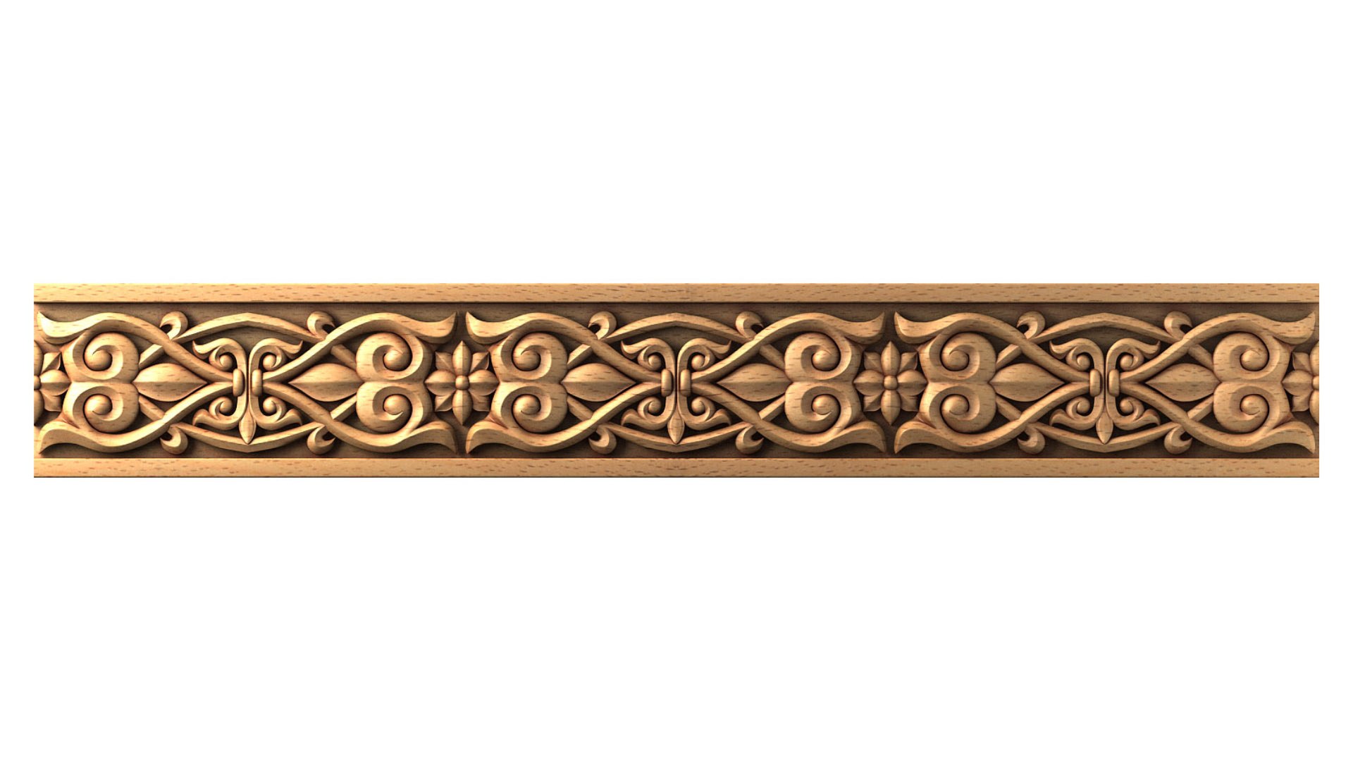 Baguette cornice church molding BGC 0005 3D model - TurboSquid 1758215