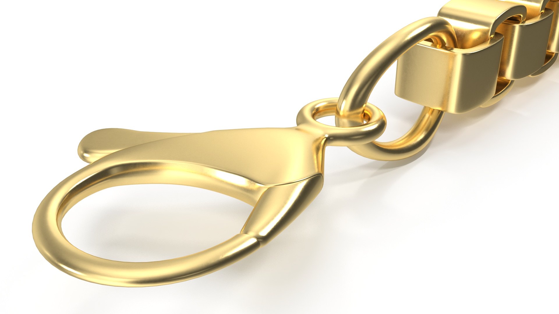 Golden Box Chain 3D Model - TurboSquid 2239782