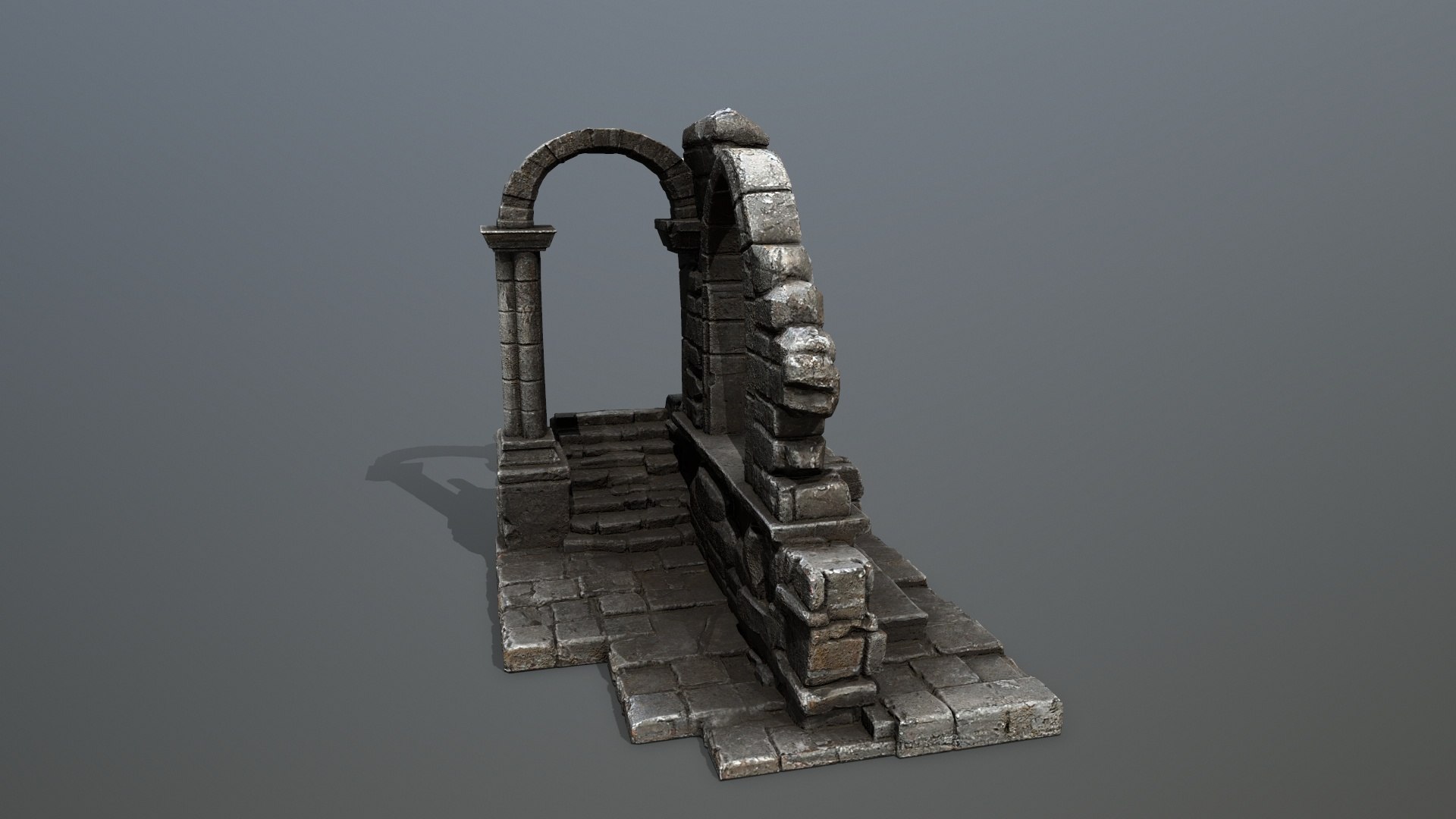 3D Ruin Gate - TurboSquid 2373306