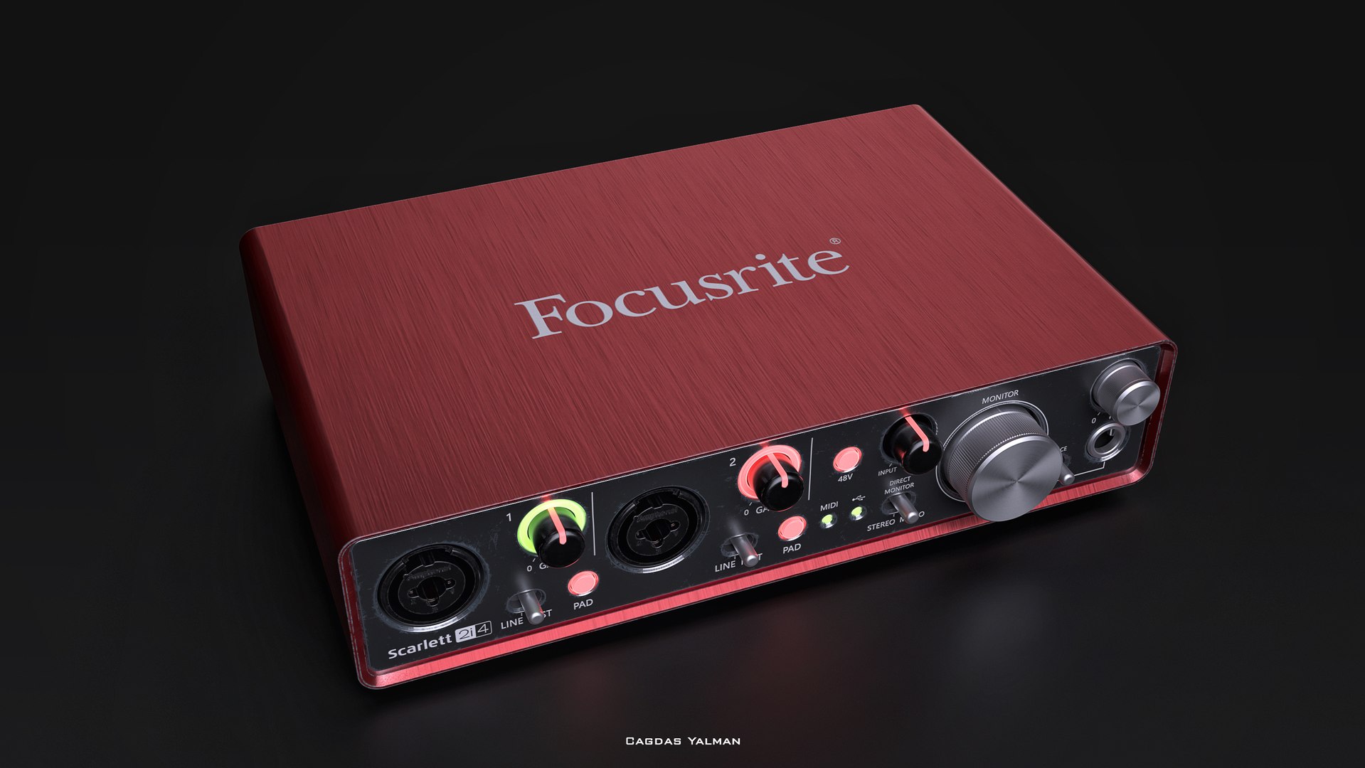 3D Model Focusrite Scarlett 2i4 - TurboSquid 1349206