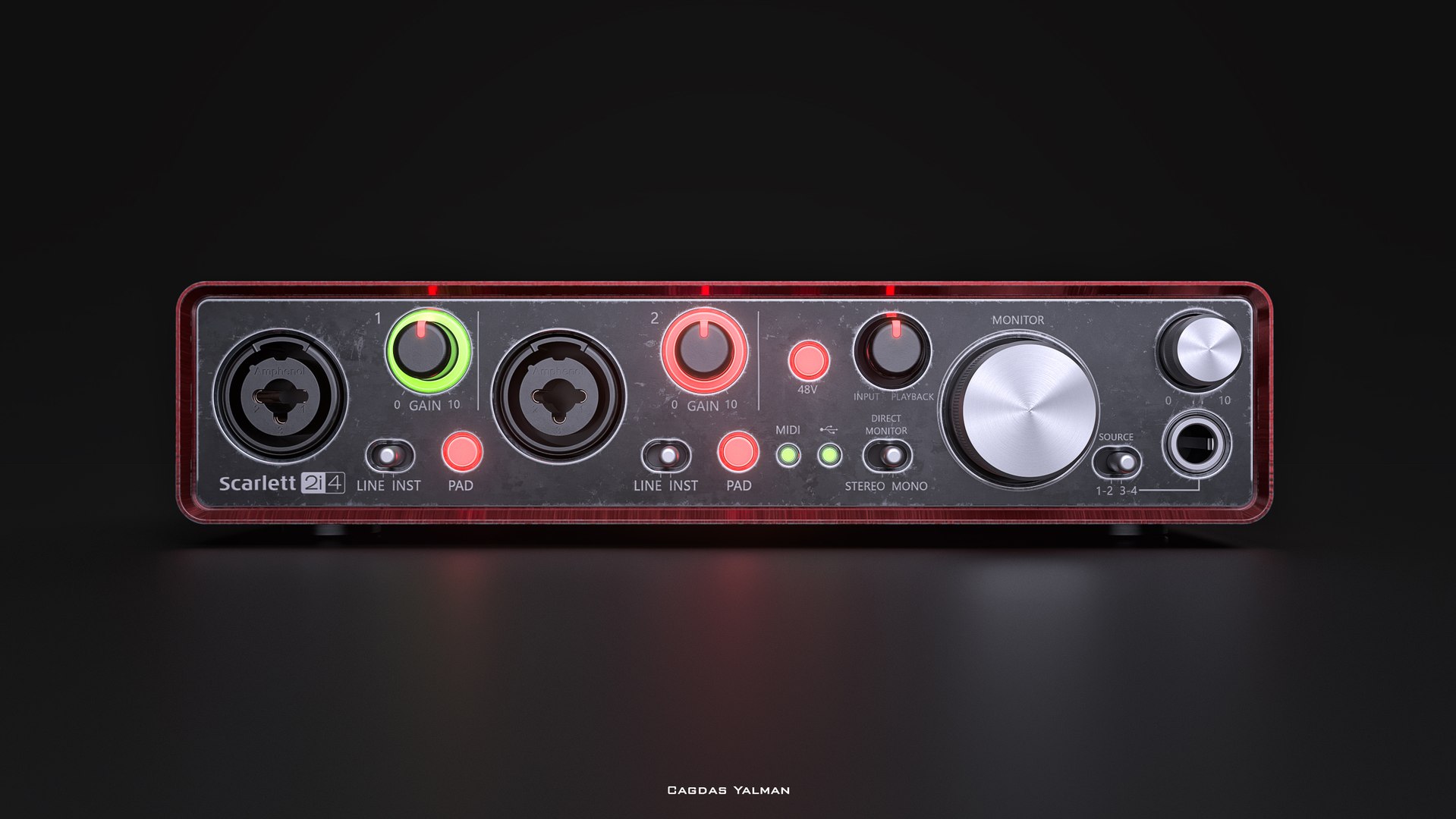 3D Model Focusrite Scarlett 2i4 - TurboSquid 1349206