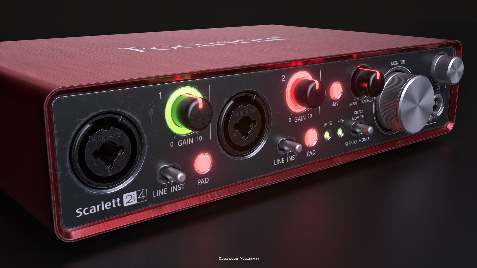 3D Model Focusrite Scarlett 2i4 - TurboSquid 1349206