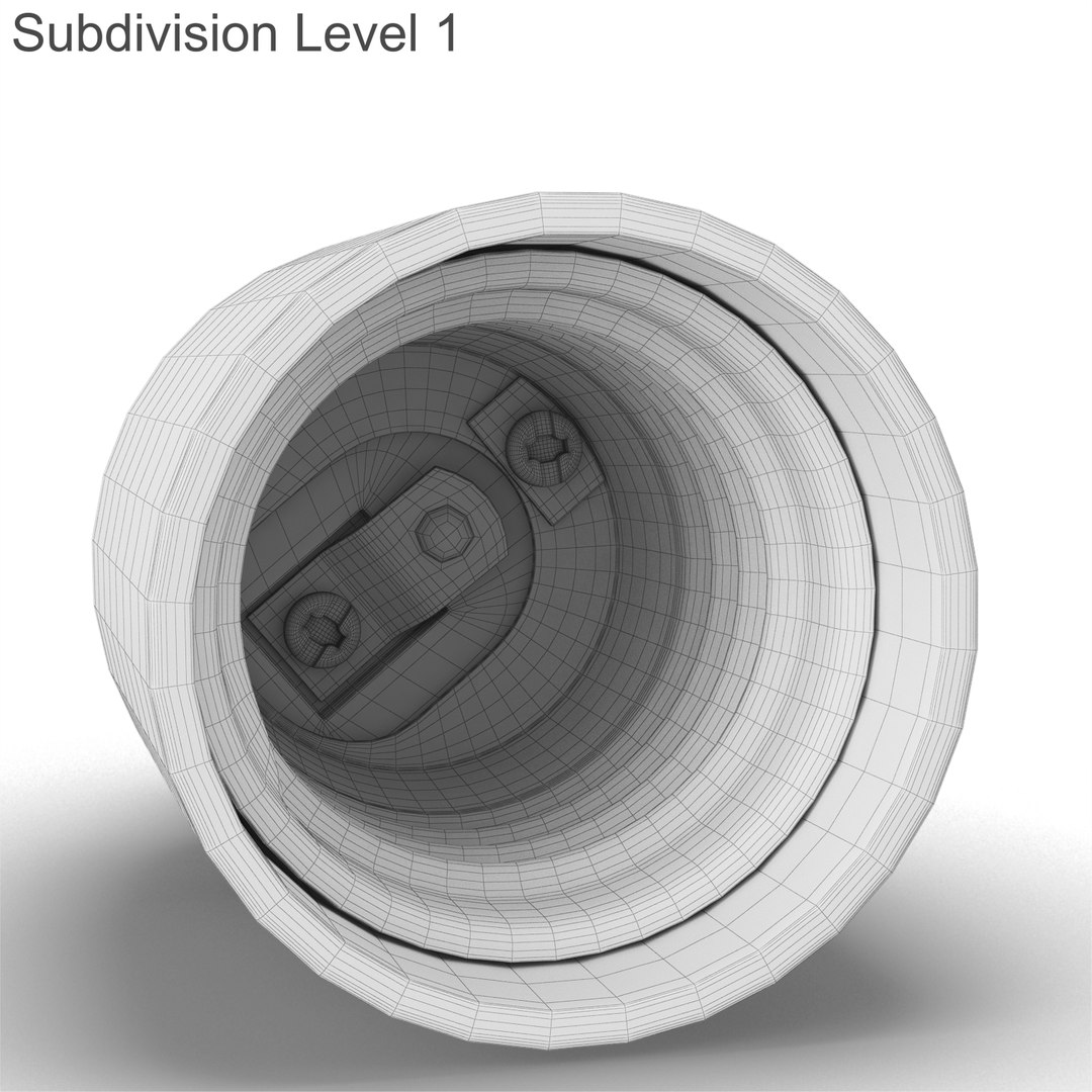 3d Model Lamp Socket Hol Ploy