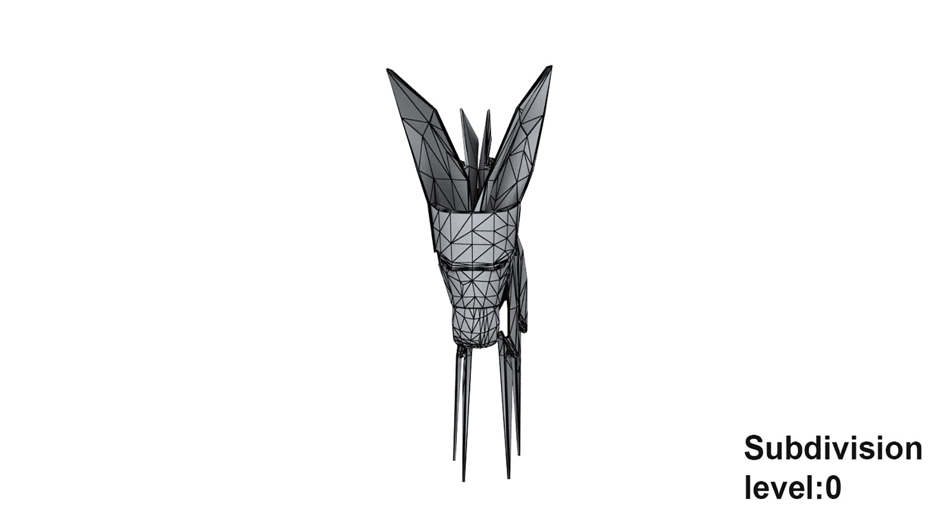 3D Origami Donkey - TurboSquid 1455025