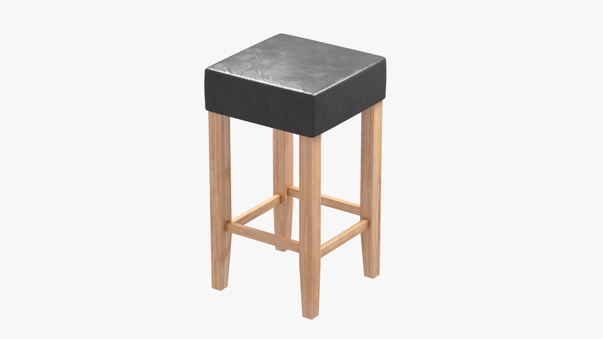 3D Square Bar Stool - TurboSquid 2115992