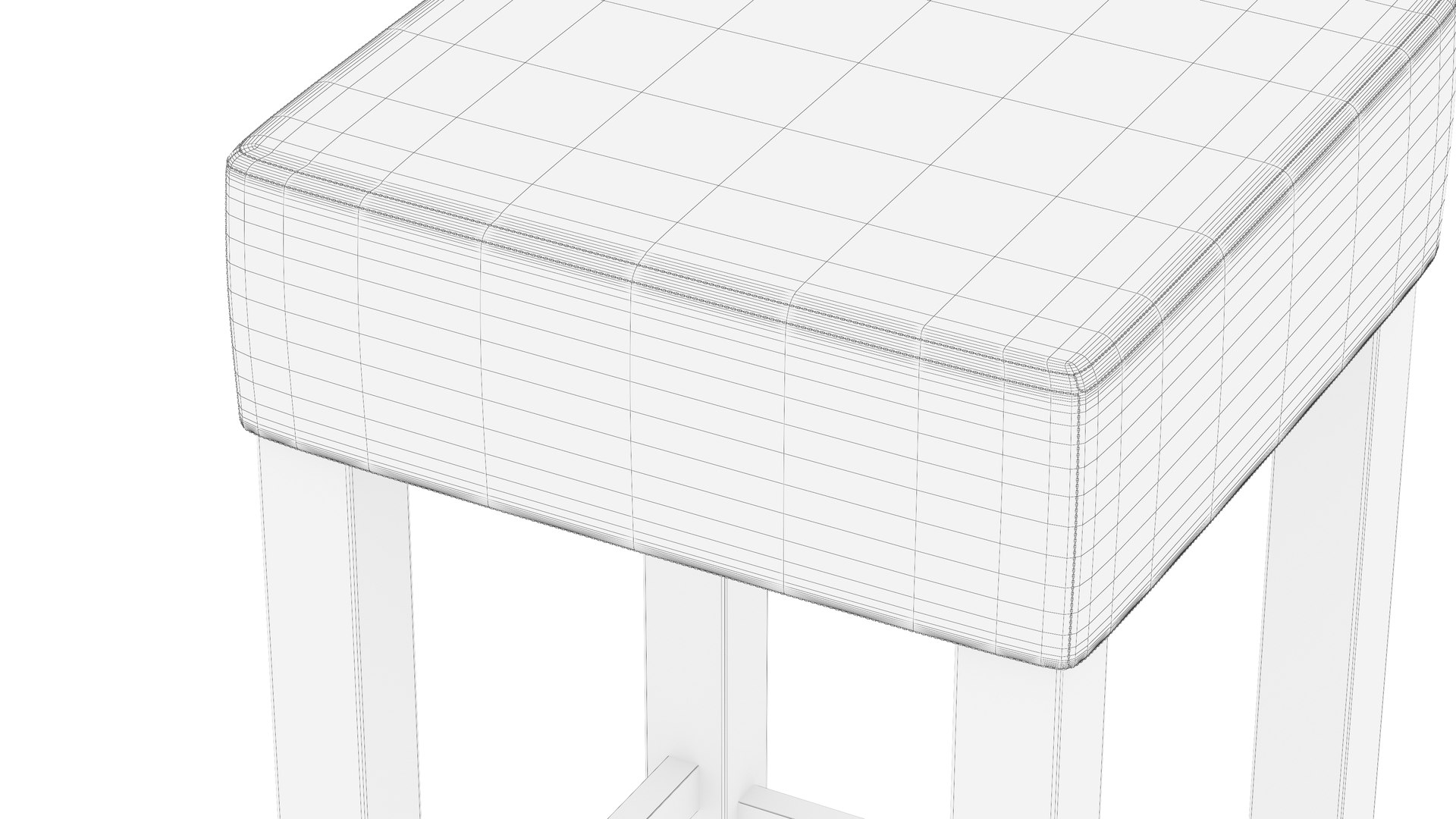 3D Square Bar Stool - TurboSquid 2115992