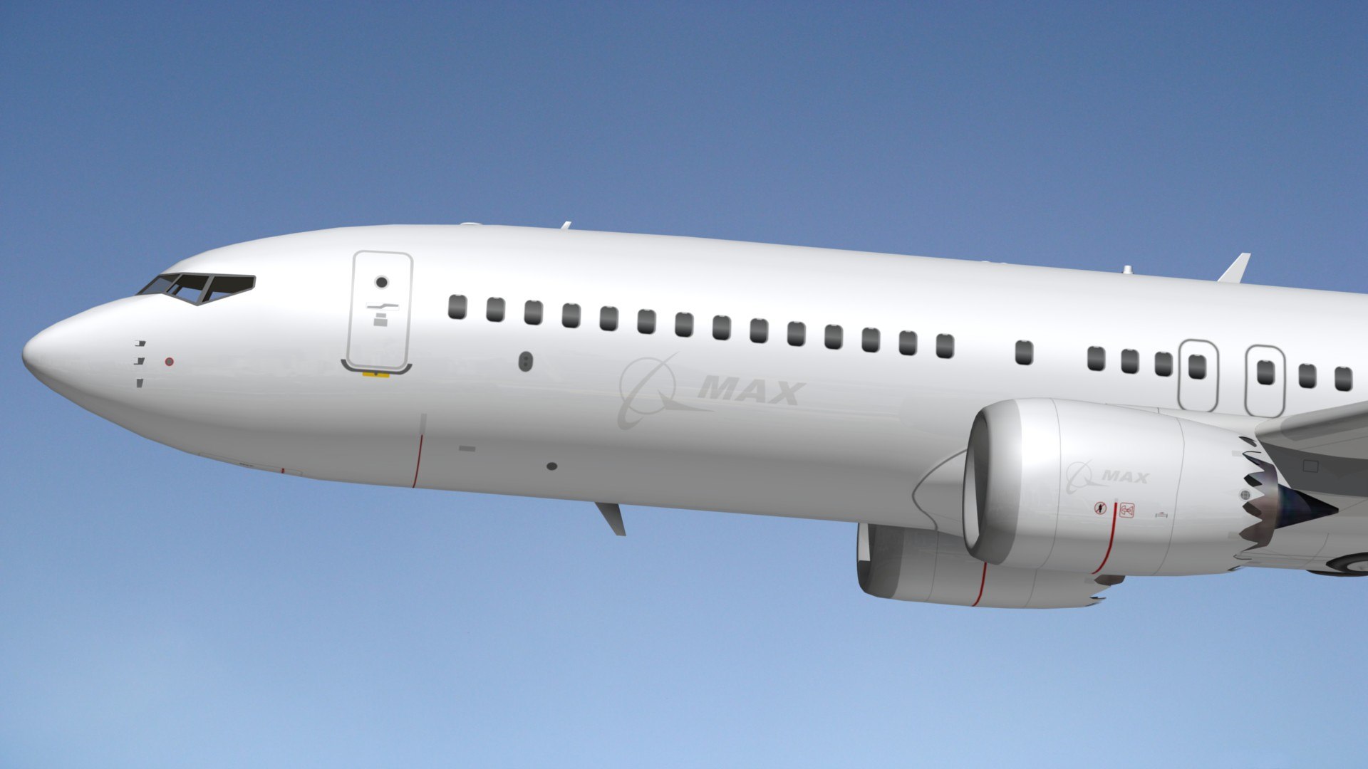 3D Boeing 737 Max White Livery Model - TurboSquid 1833949