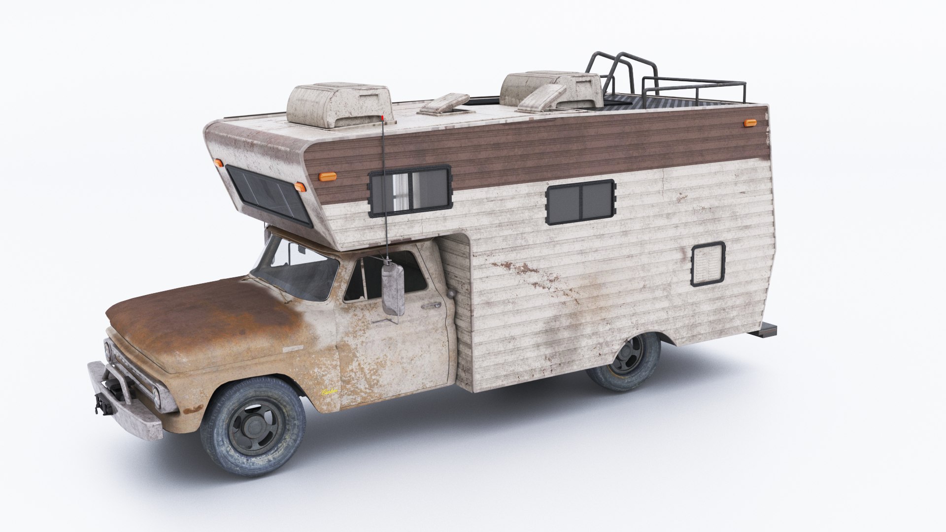 Chevrolet C20 1966 Motorhome Camper 3D Model - TurboSquid 2163897