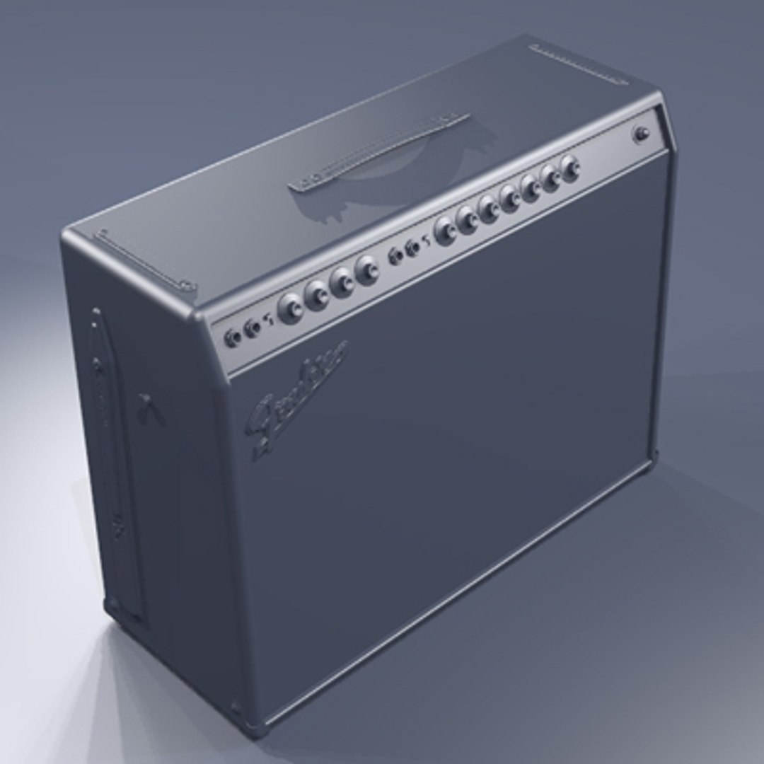 speakers amp 3d model