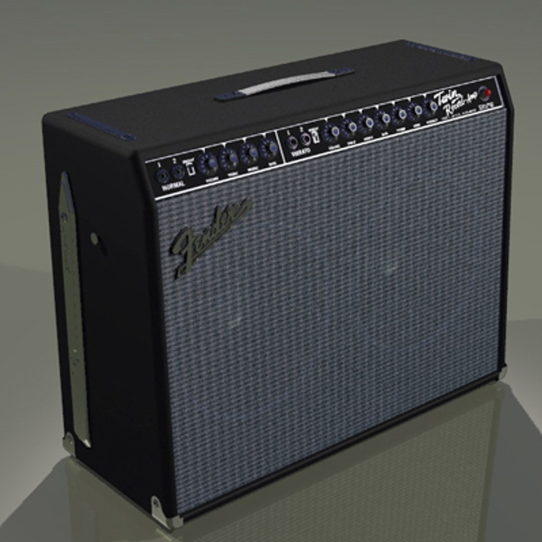 speakers amp 3d model