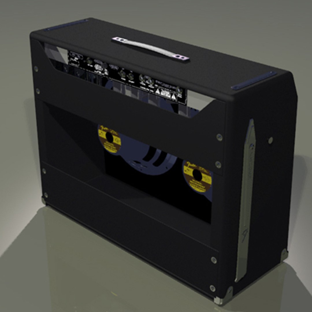 speakers amp 3d model