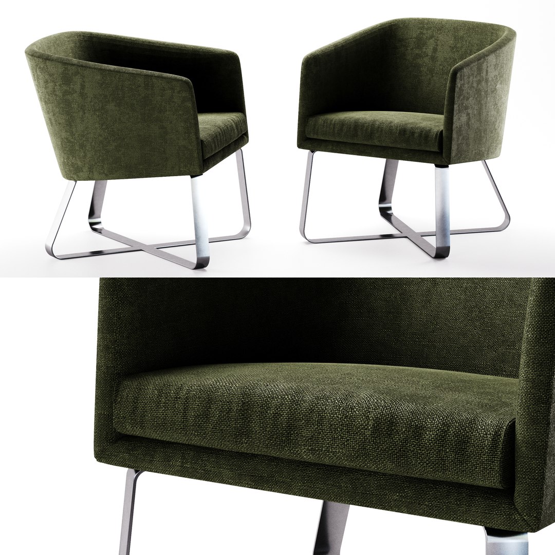 3d Model Photoreal Meridiani Lolyta Chair