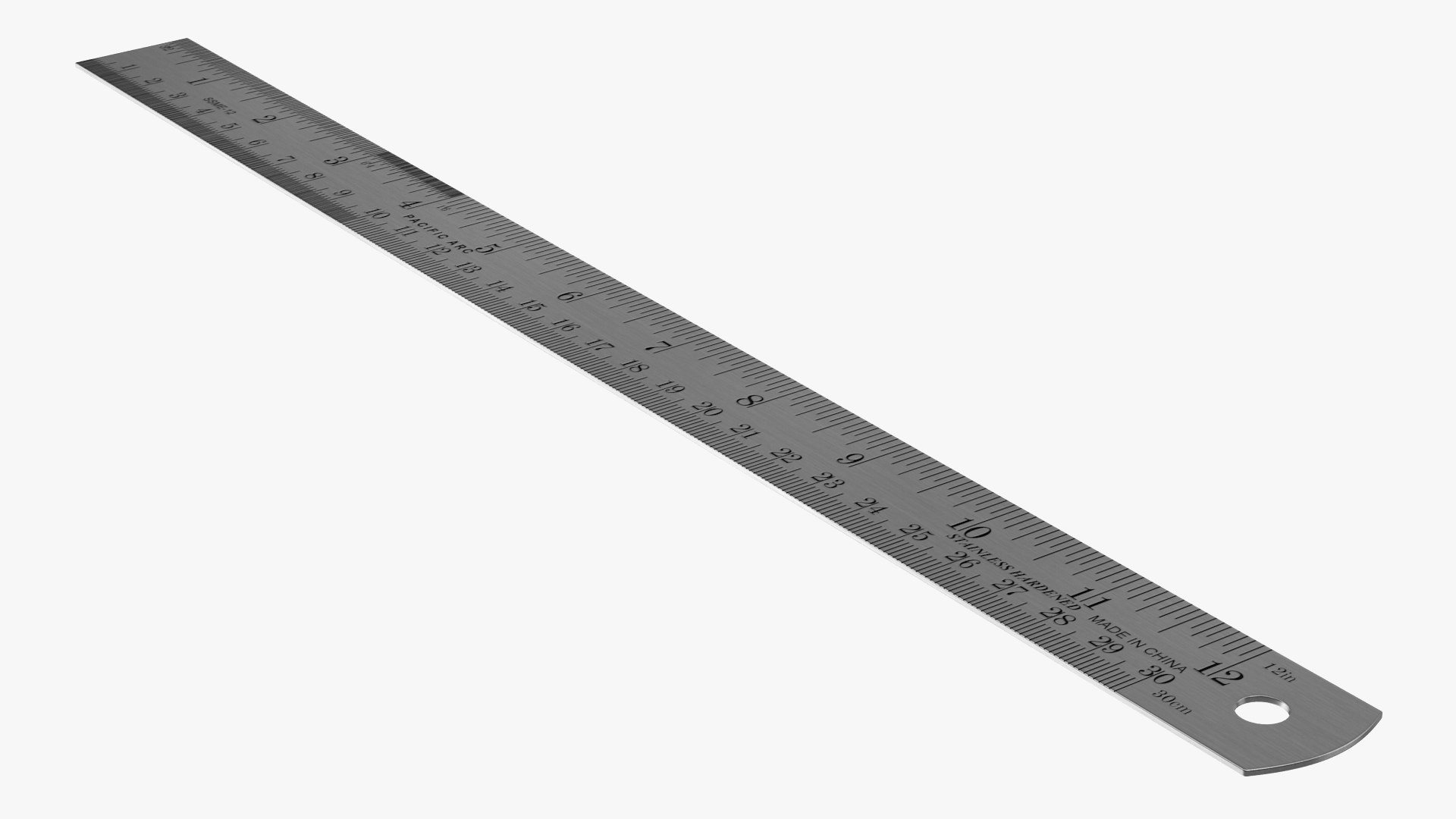 Stainless Steel Ruler 30 Inch 3D Model - TurboSquid 1487244