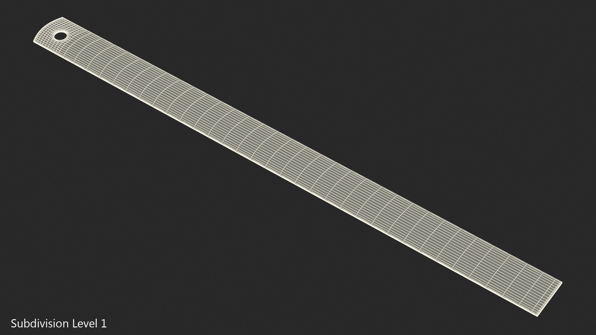 Stainless Steel Ruler 30 Inch 3D Model - TurboSquid 1487244