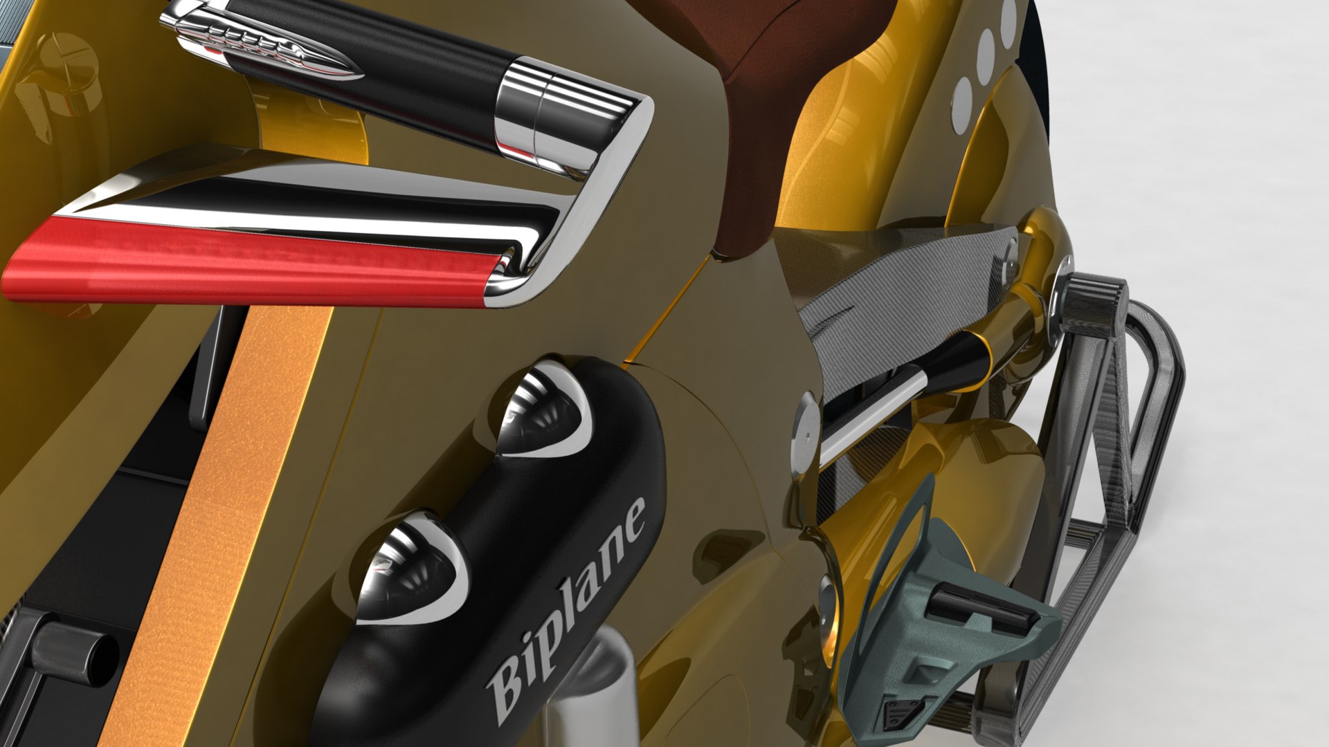 suzuki biplane motorcycle concept obj