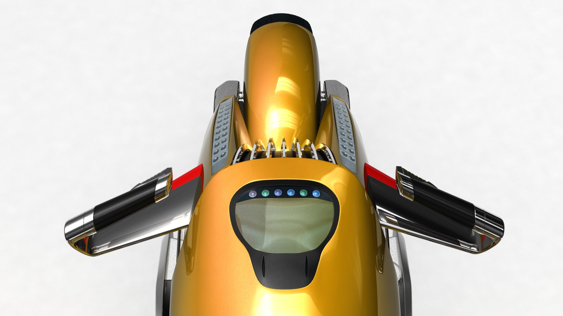 suzuki biplane motorcycle concept obj