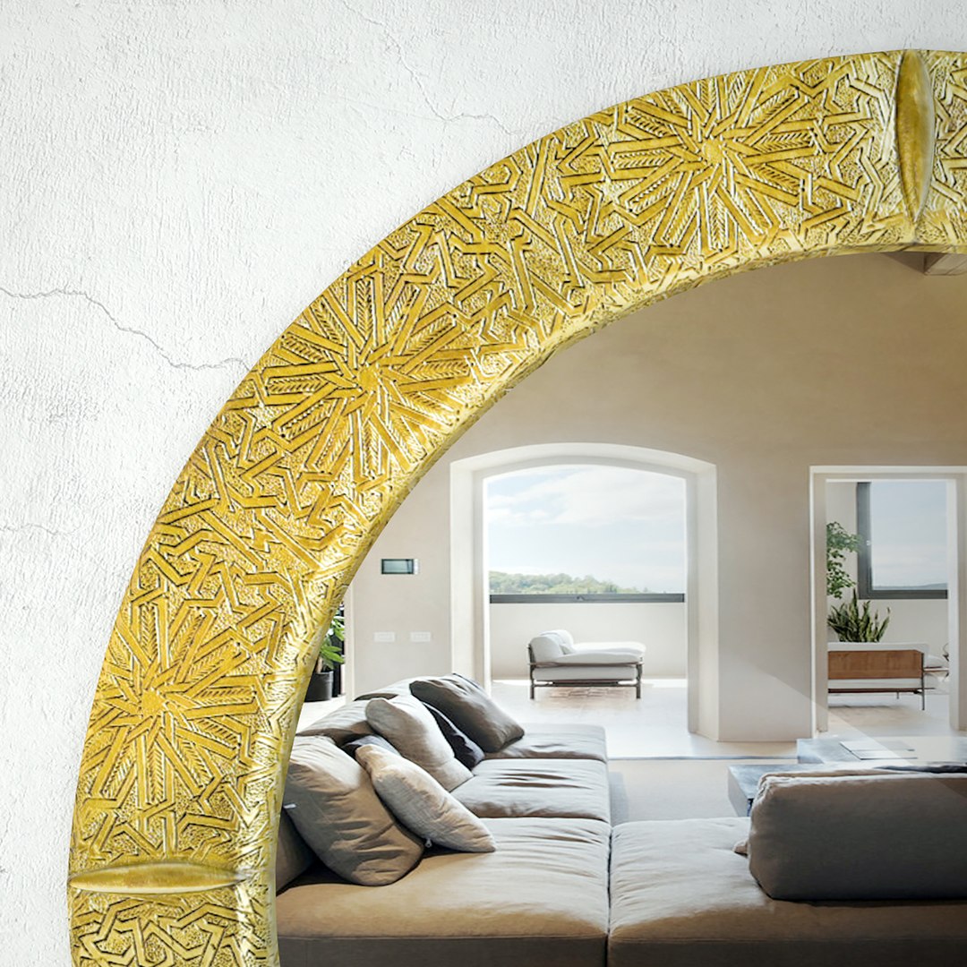 Round Brass Moorish Mirror 3D model - TurboSquid 2129239