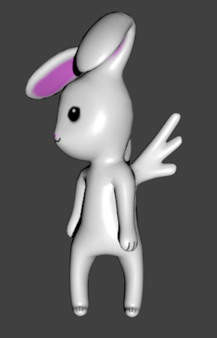 3d Model Winged Bunny
