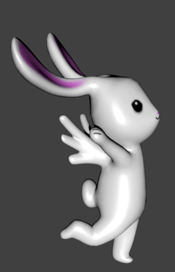 3d Model Winged Bunny