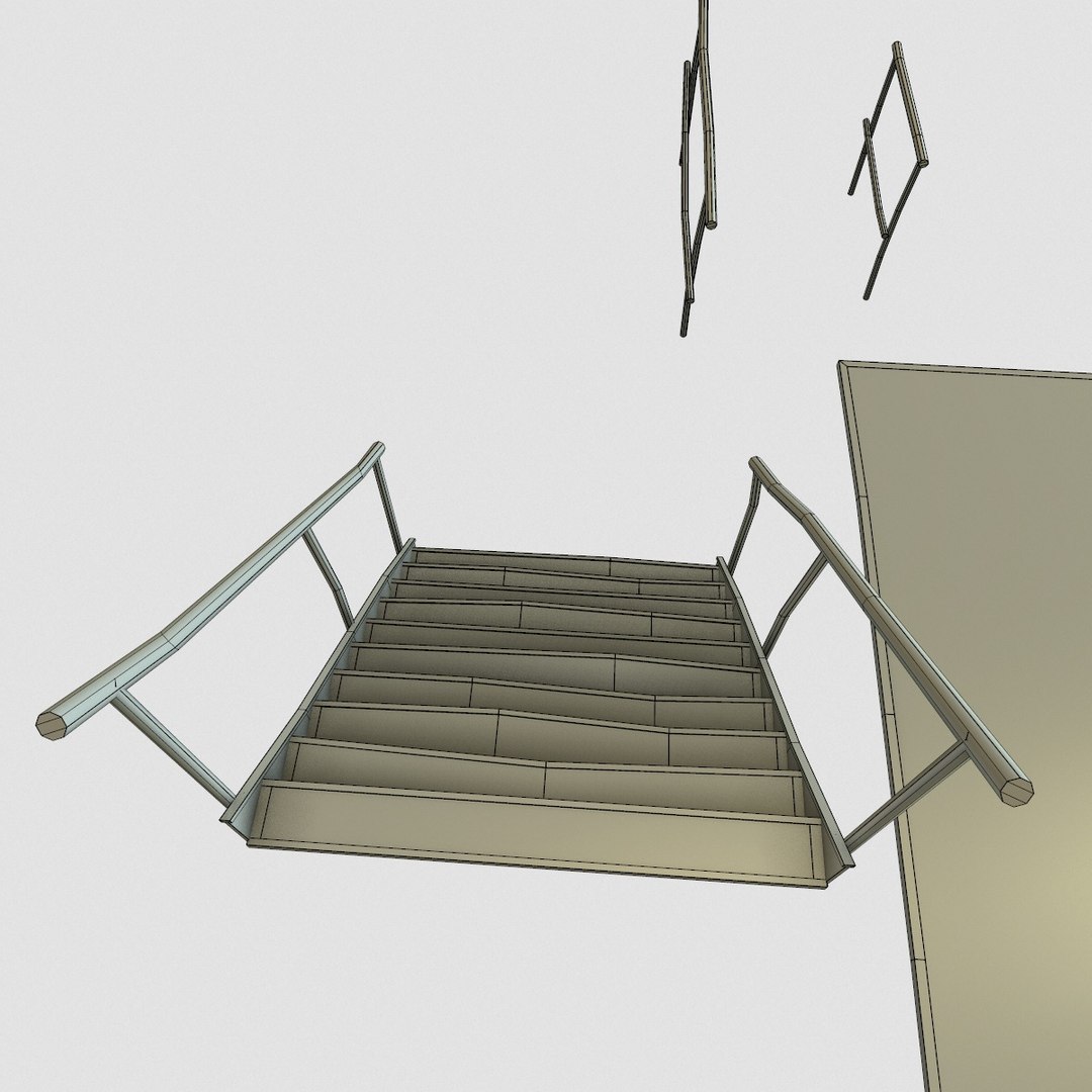 Metal Stairs 3d Model