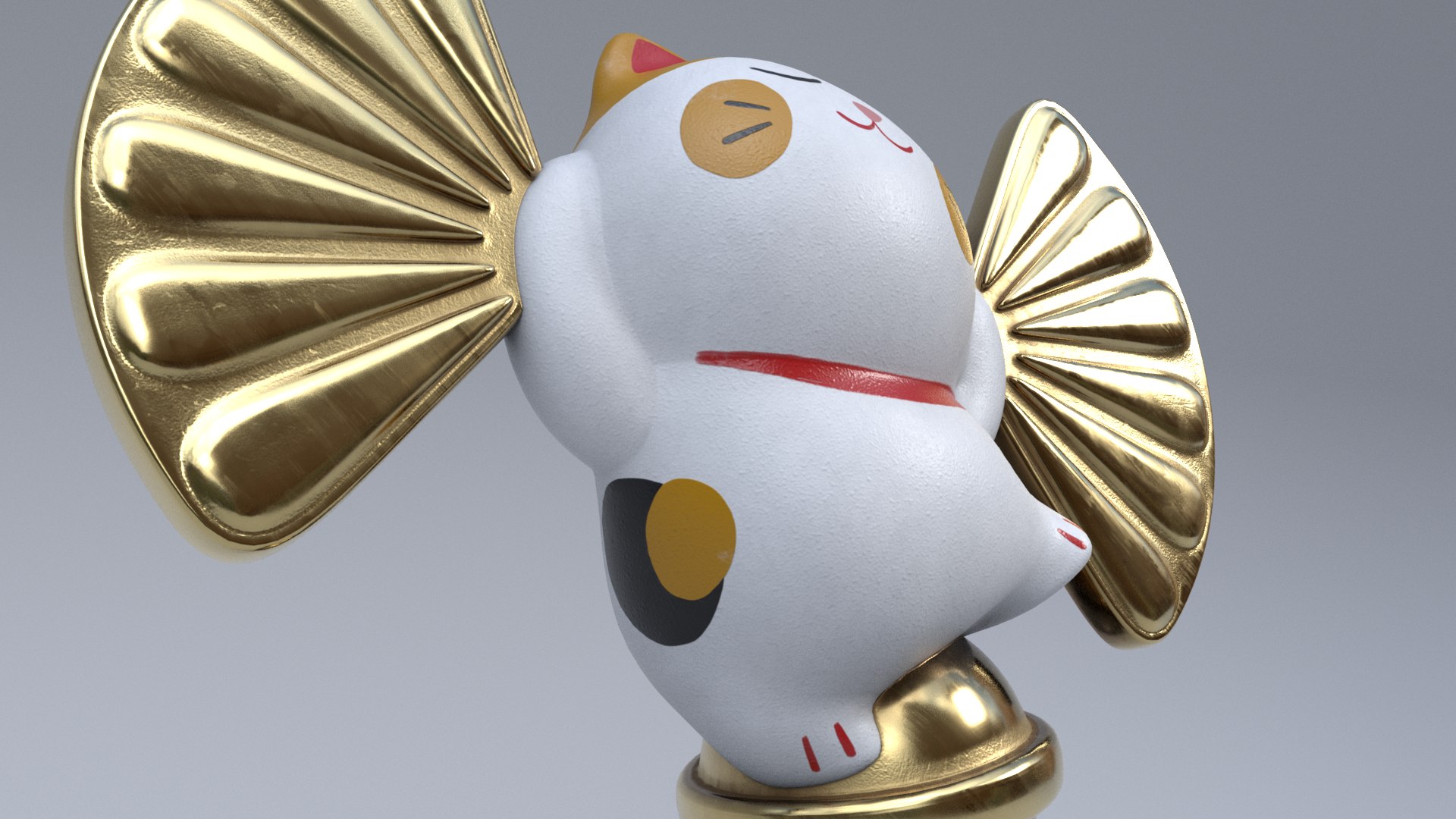 3D Lucky Fortune Cat - TurboSquid 1741199