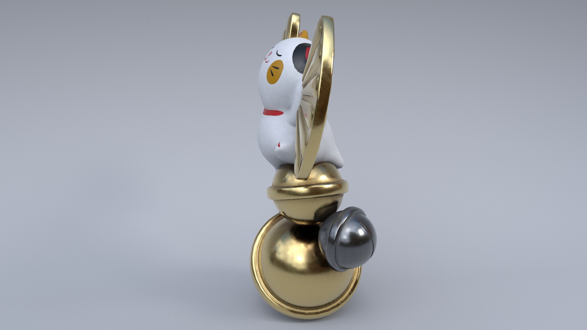 3D Lucky Fortune Cat - TurboSquid 1741199