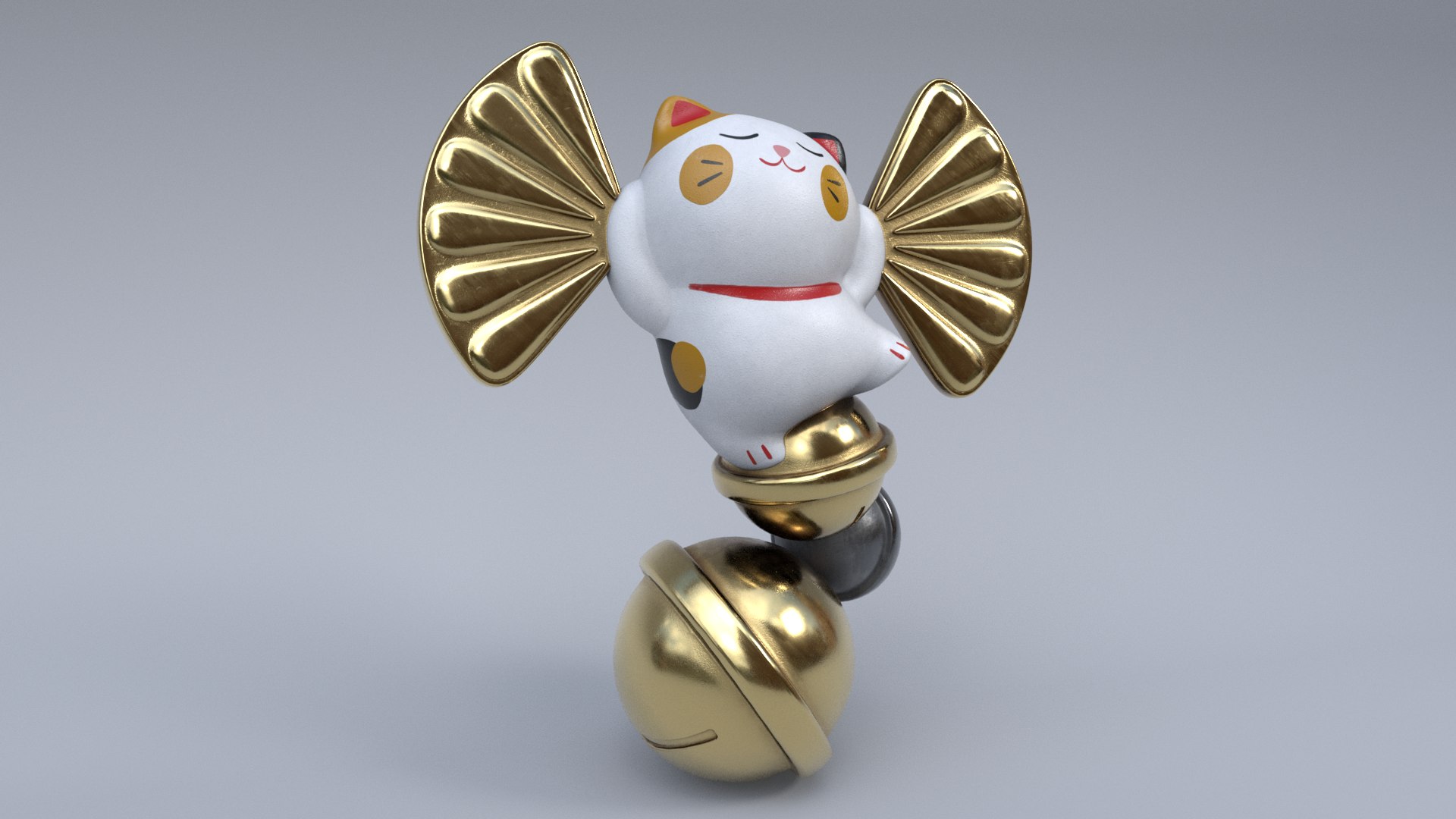 3D Lucky Fortune Cat - TurboSquid 1741199