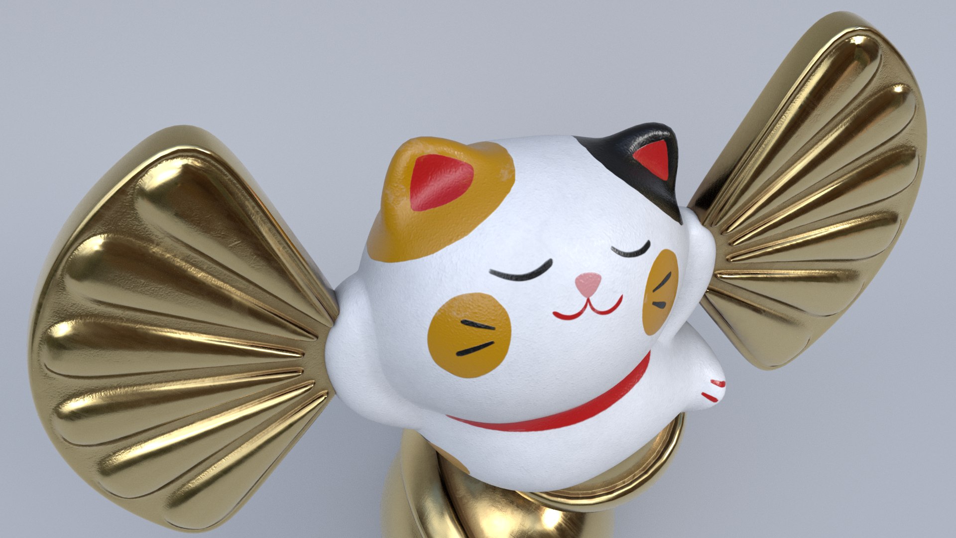 3D Lucky Fortune Cat - TurboSquid 1741199