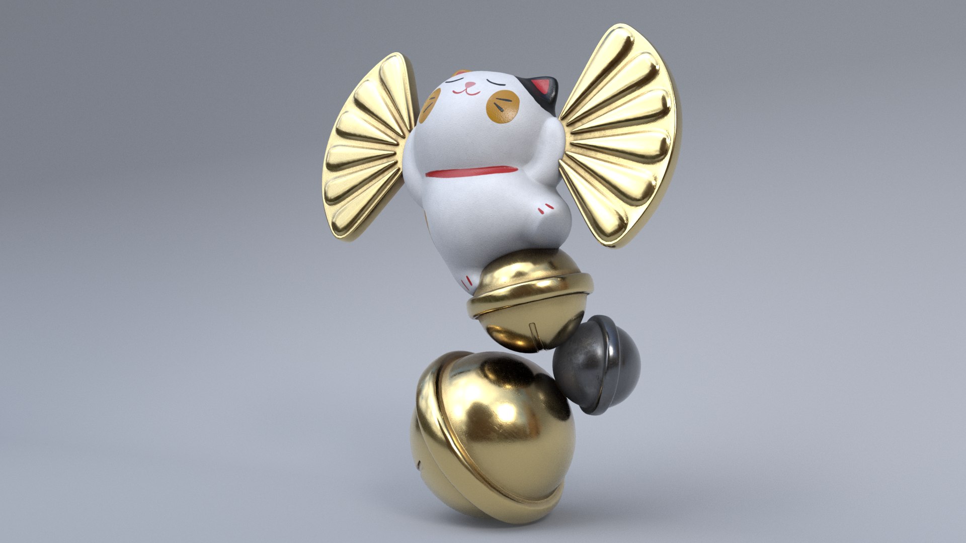 3D Lucky Fortune Cat - TurboSquid 1741199