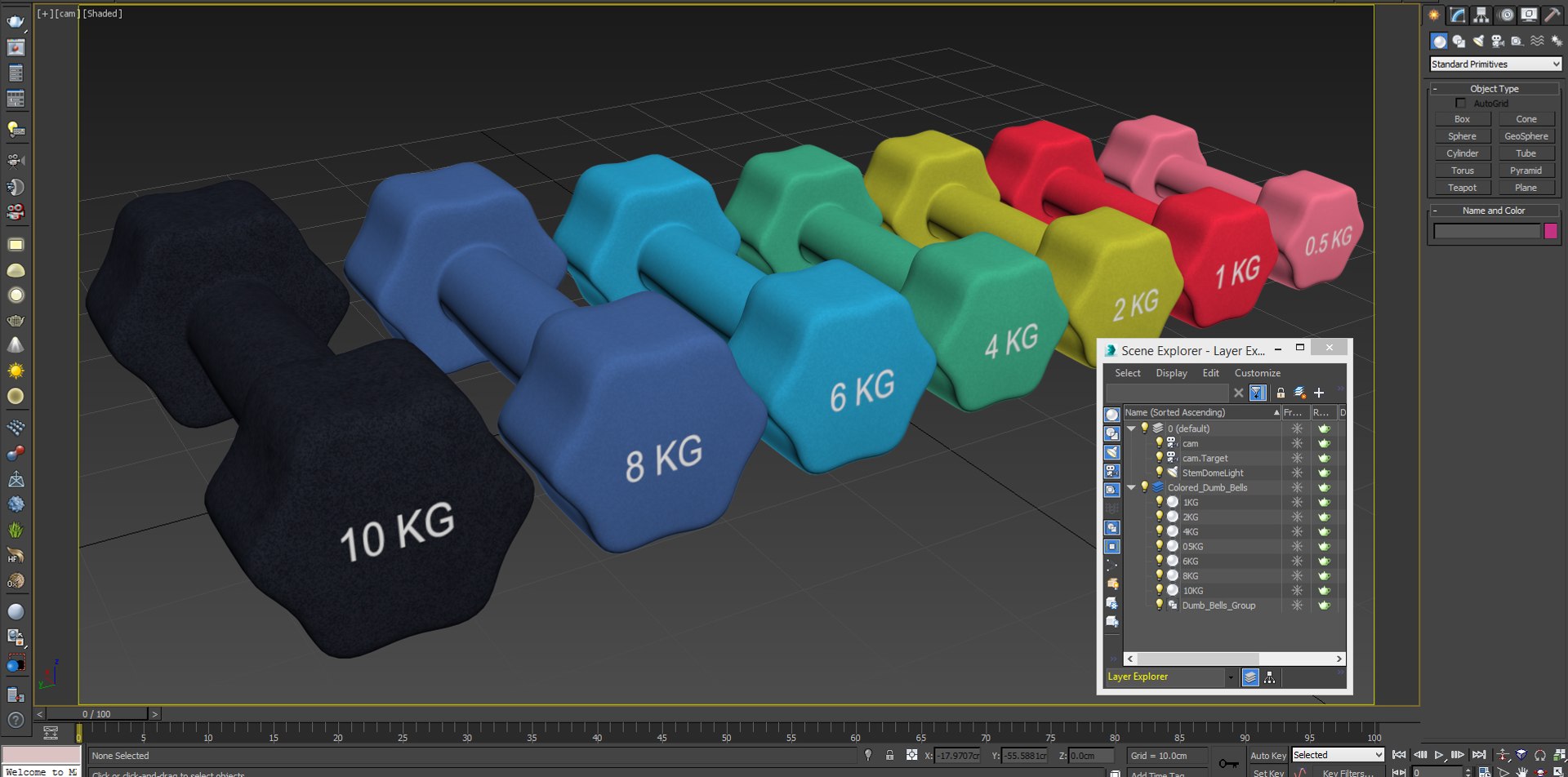 3D model dumb bells - TurboSquid 1377961