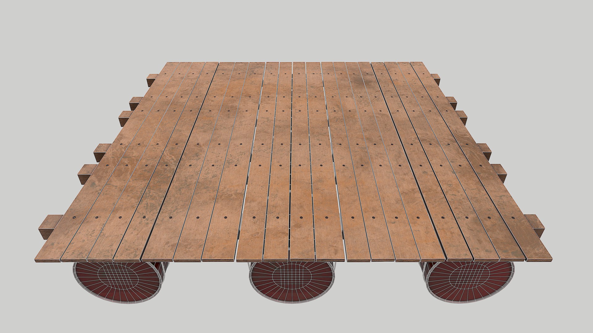 Wooden Raft V4 With Pbr 4K 8K Model - TurboSquid 1730196