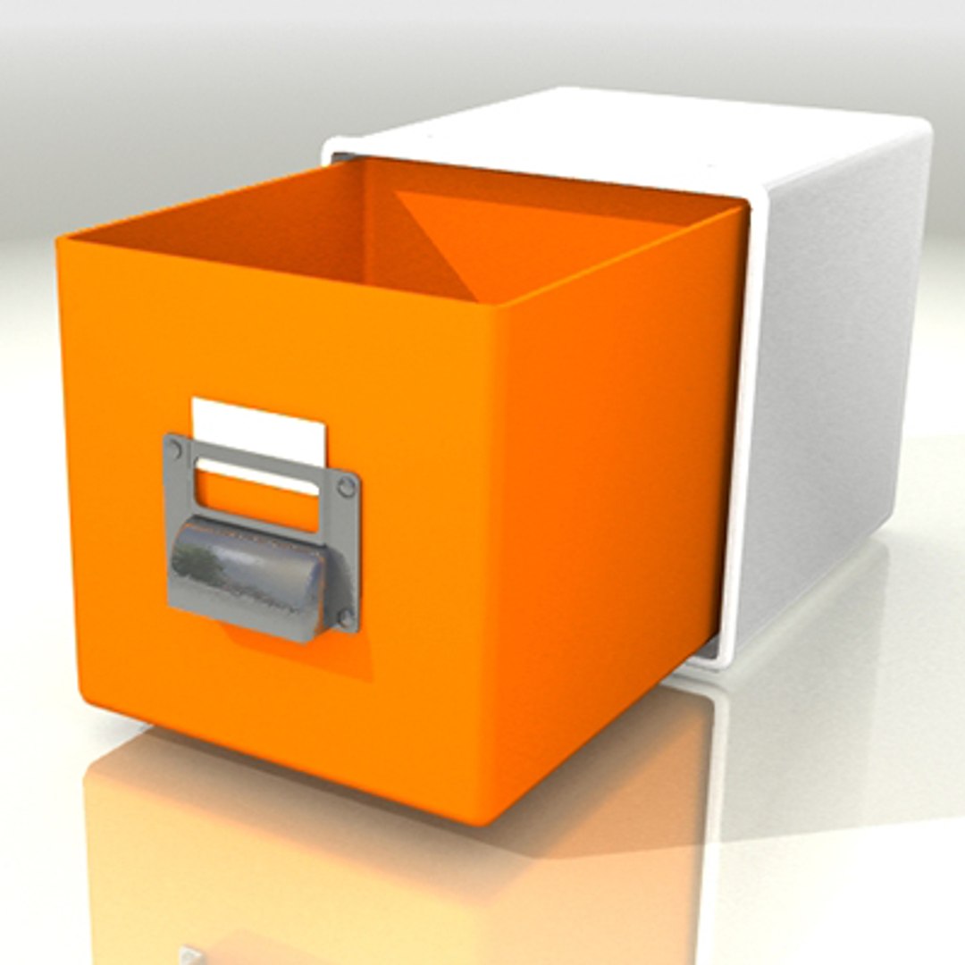 3d Model Cd Filing Case Stackable