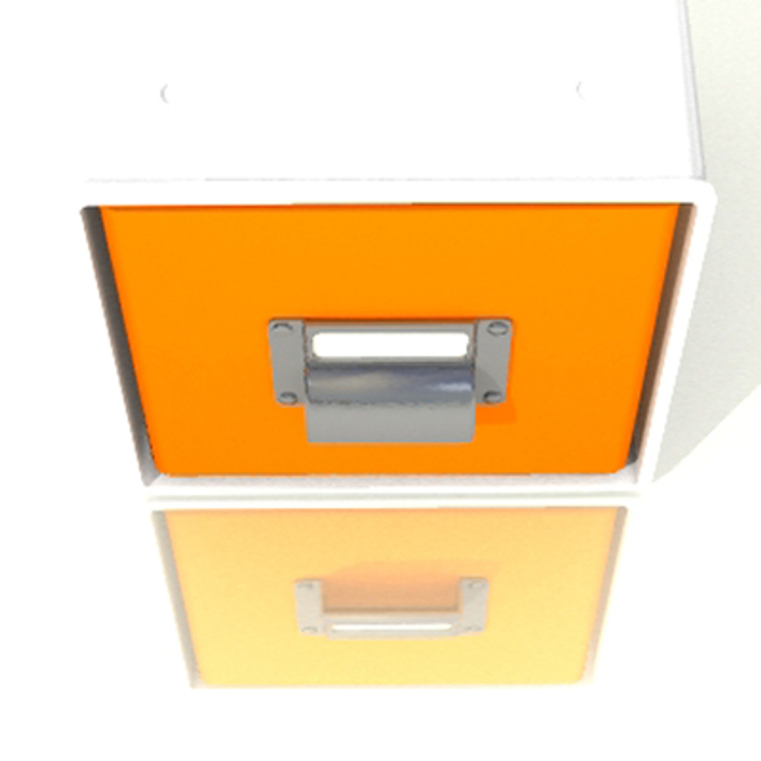 3d model cd filing case stackable