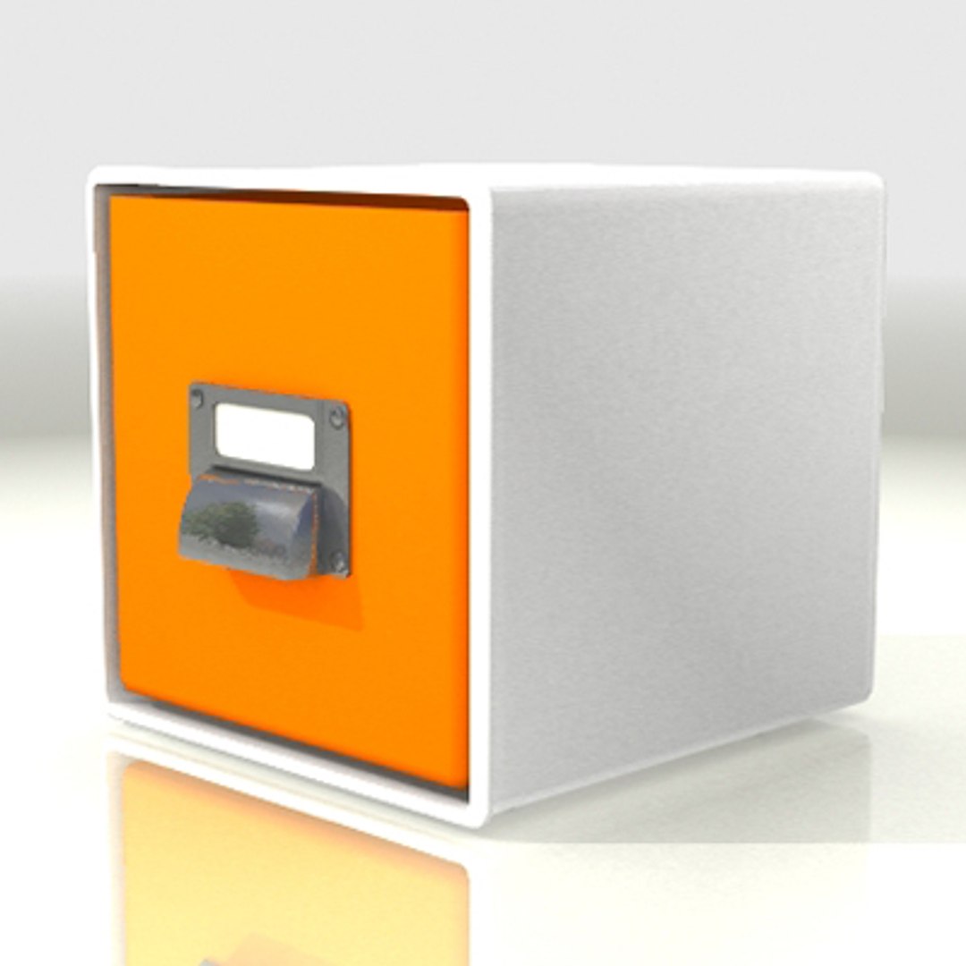 3d Model Cd Filing Case Stackable