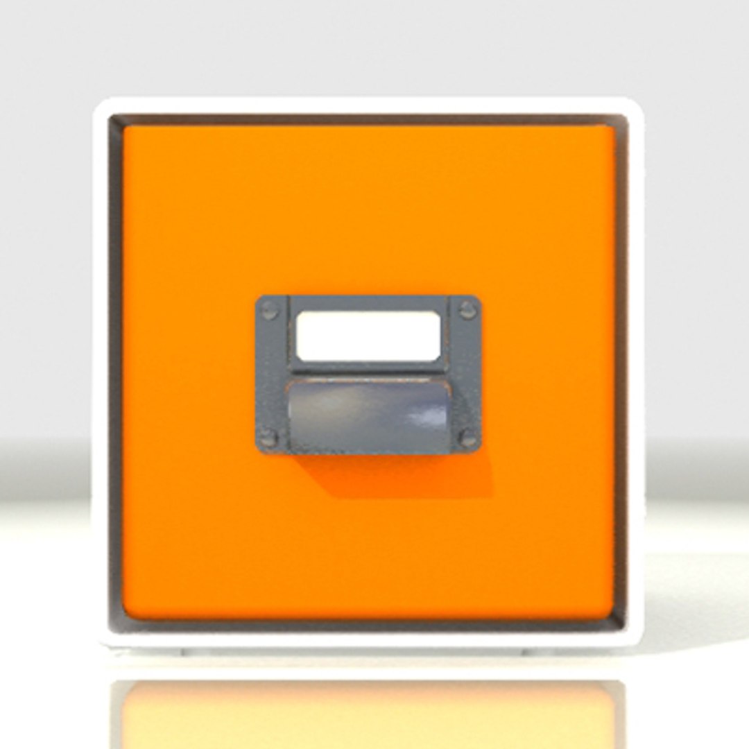 3d Model Cd Filing Case Stackable