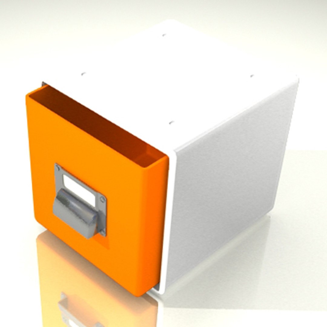 3d Model Cd Filing Case Stackable