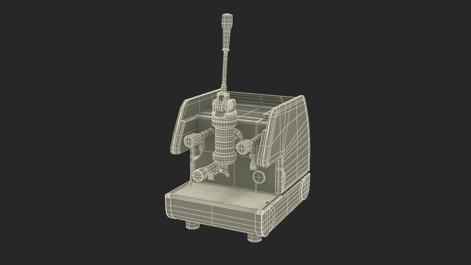 3D Model Commercial Single Group Lever Espresso Machine - TurboSquid ...