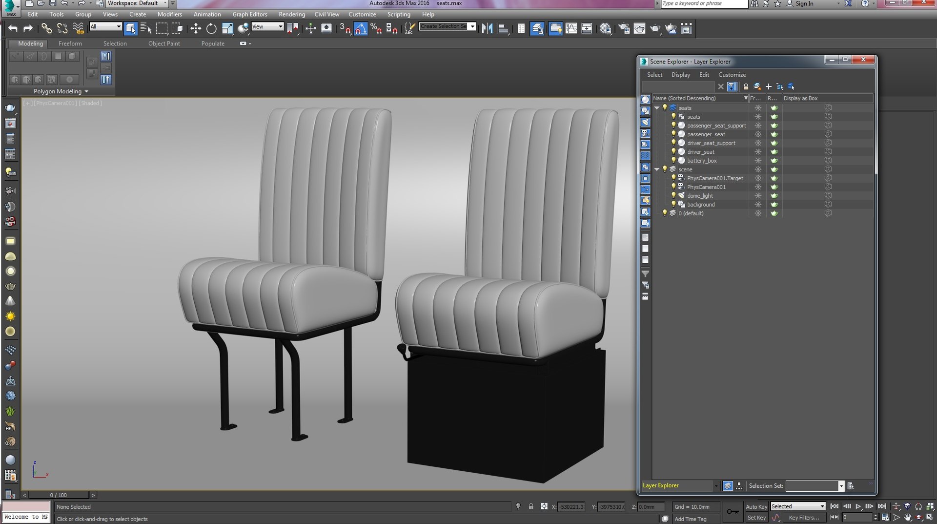 3D Car Seat Set Model - TurboSquid 1283063