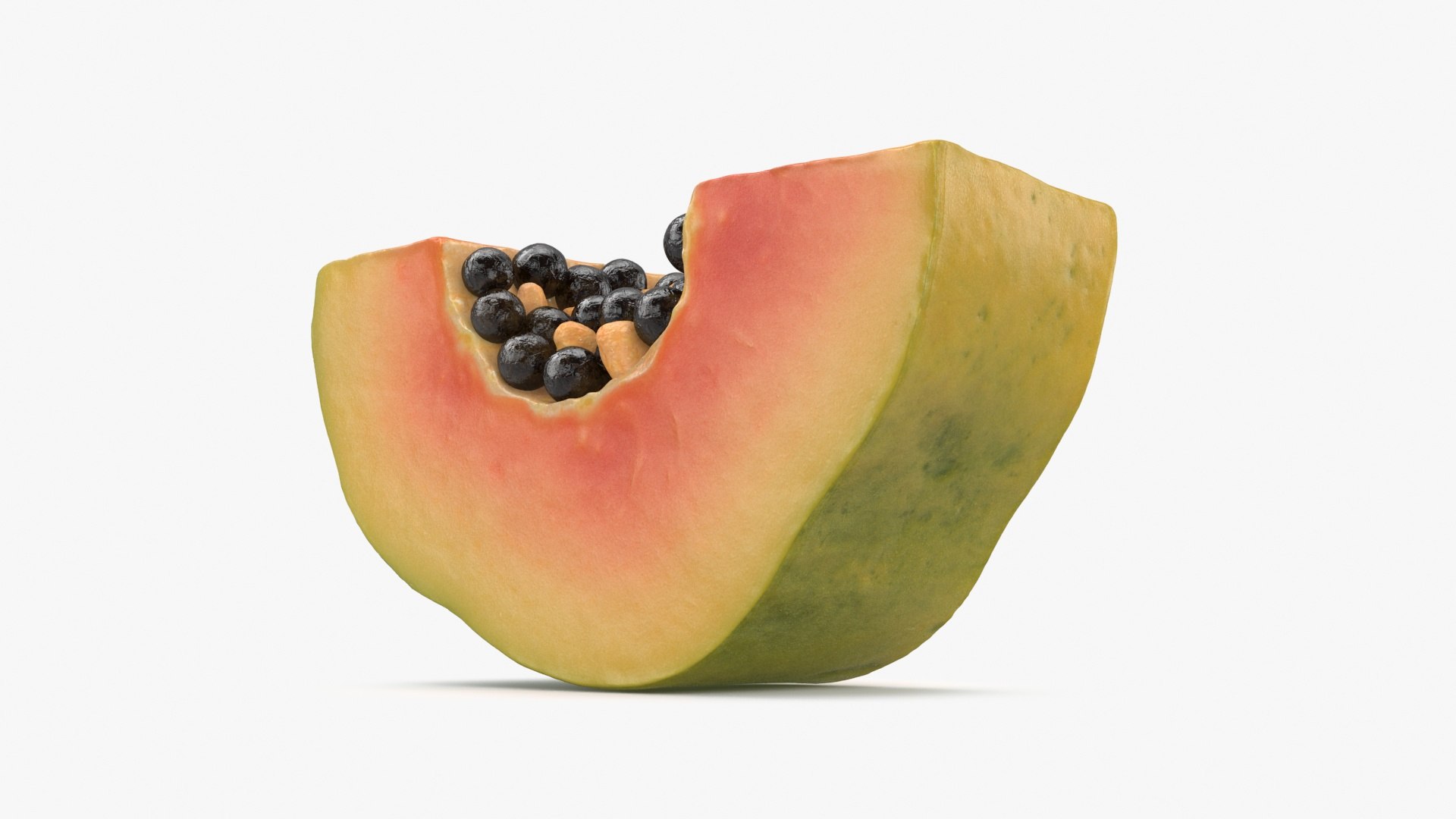 3D Papaya Red Lady Slice 2 model - TurboSquid 2142346