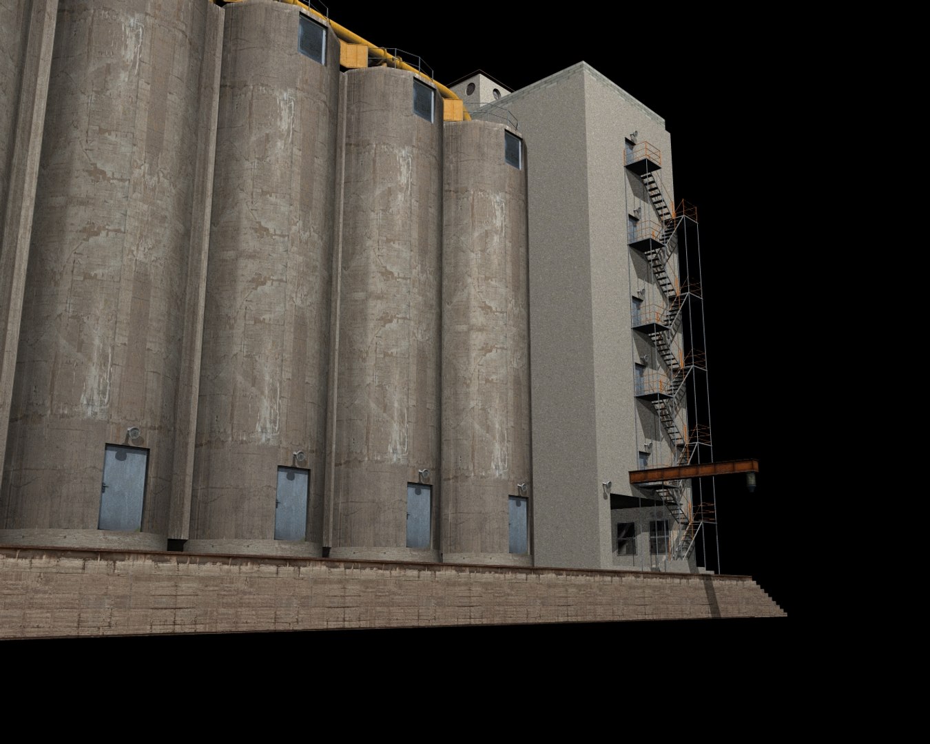 3d Model Of Silo