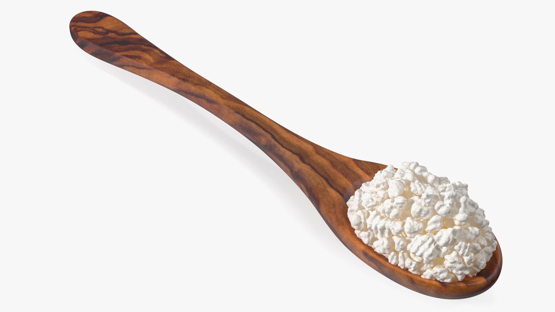 3D Cottage Cheese Wood Spoon Model - TurboSquid 1860936