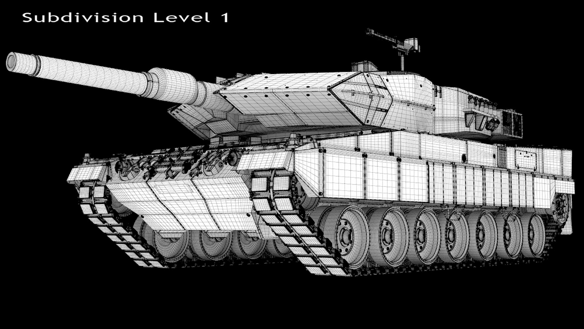 Leopard 2a5 Tank 2 Model - TurboSquid 1363544